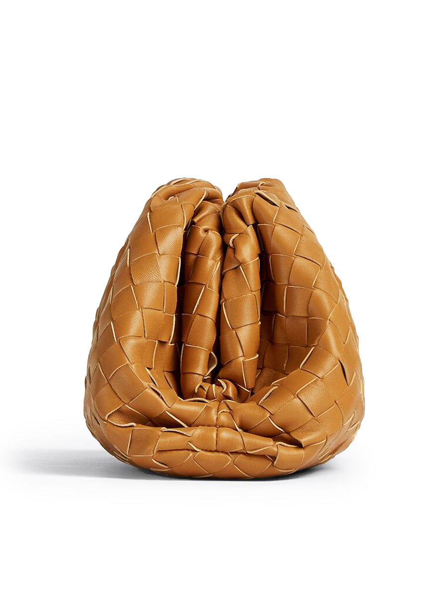 Bottega Veneta Teen Pouch in Almond | Designer Pouch – COSETTE