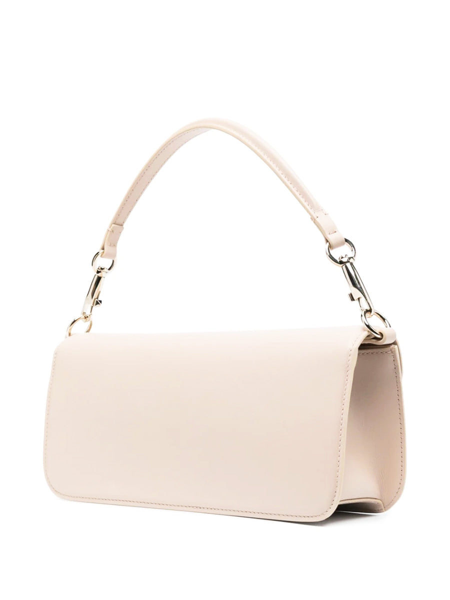 Valentino V logo Signature Calfskin Shoulder Bag in Pink – COSETTE