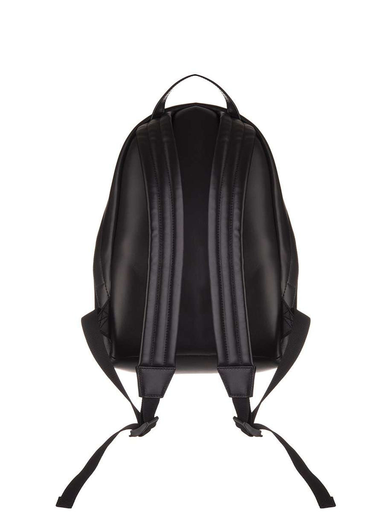 Balenciaga Everyday S Red Signature Logo Black Leather Backpack | Cosette