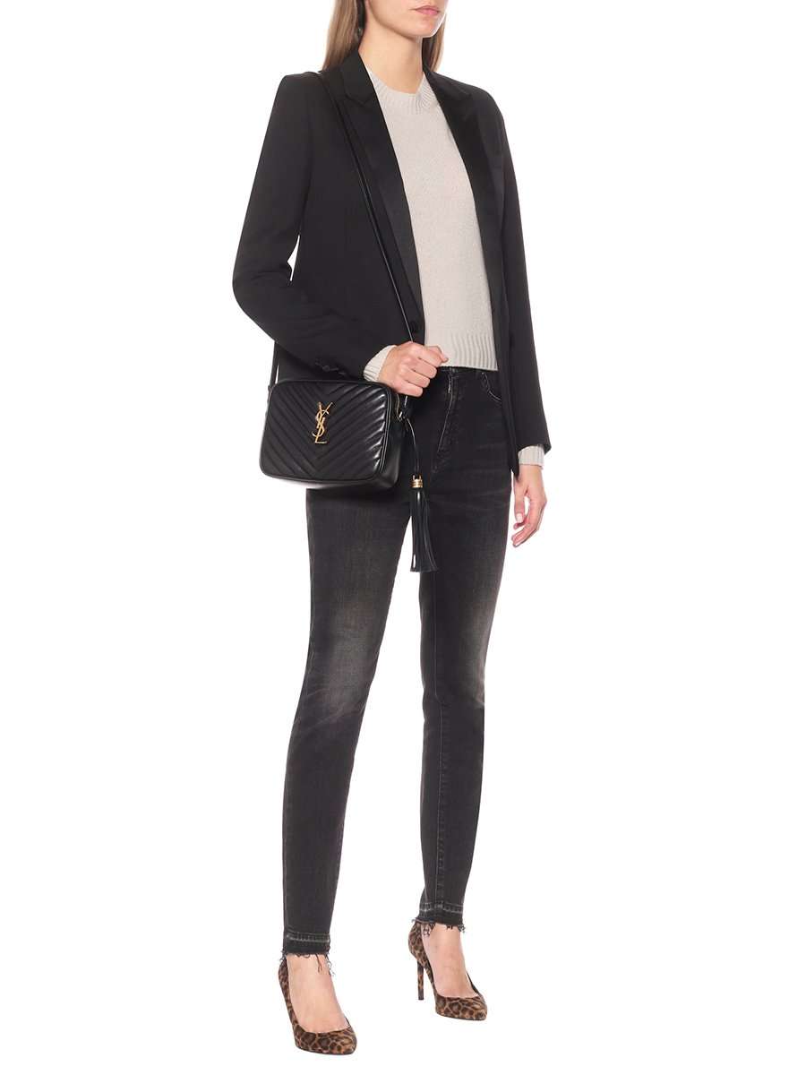 Saint Laurent Lou Camera Bag in Quilted Leather Bronze Hardware | Cosette