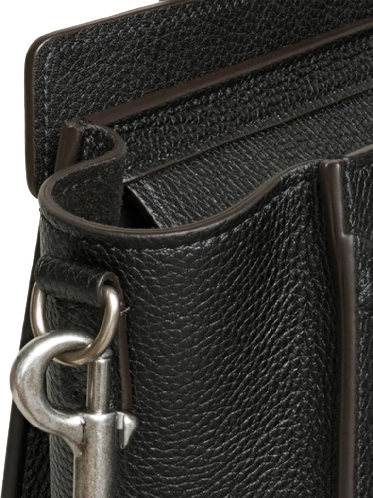 Nano Luggage Bag in Drummed Calfskin Black – COSETTE