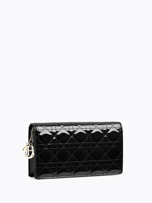 Lady Dior Pouch in Glossy Black | Designer Pouch | Cosette
