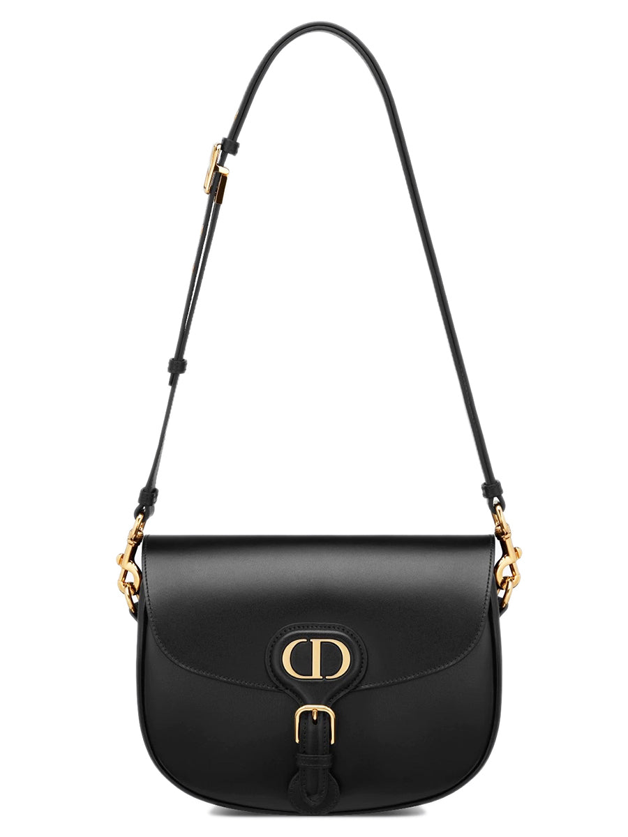 Dior Medium Dior Bobby Bag in Black Box Calfskin | Cosette
