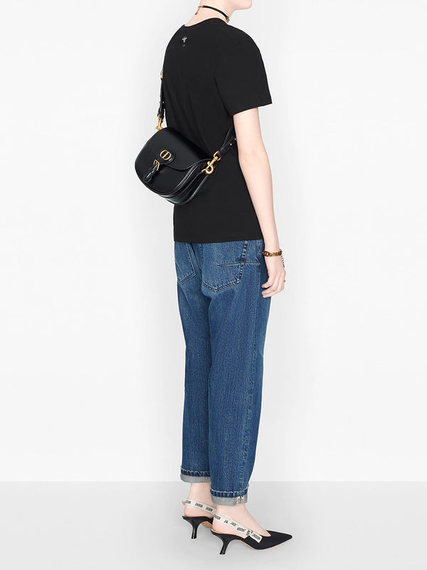 Dior Medium Dior Bobby Bag in Black Box Calfskin | Cosette