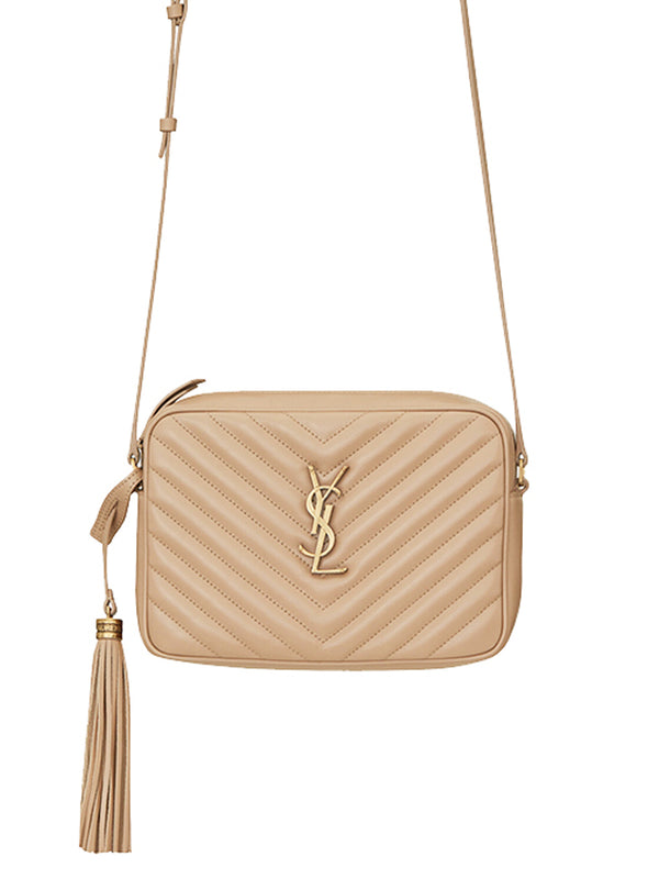 Lou Camera Bag in Quilted Leather Beige – COSETTE