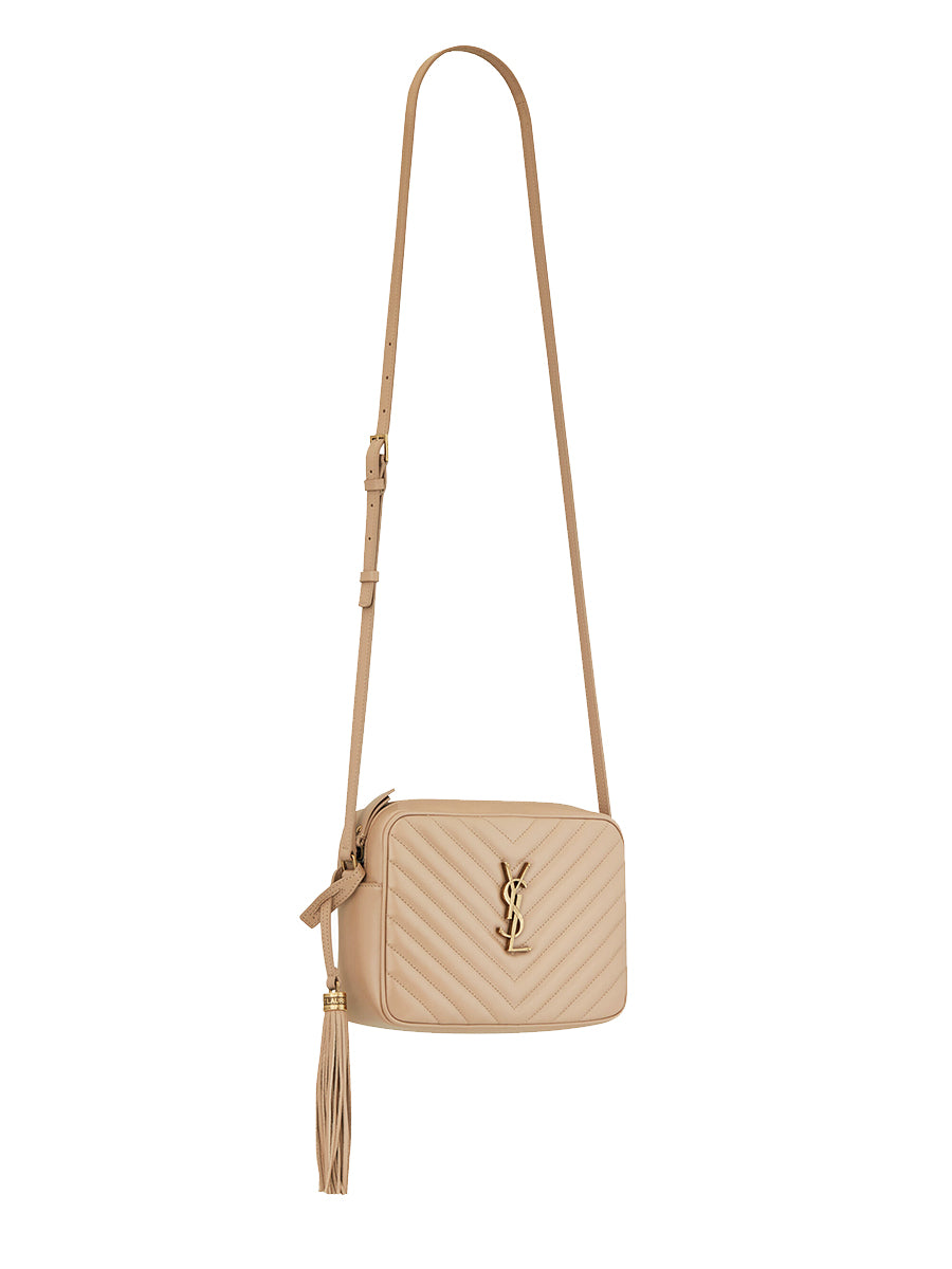 Lou Camera Bag in Quilted Leather Beige – COSETTE