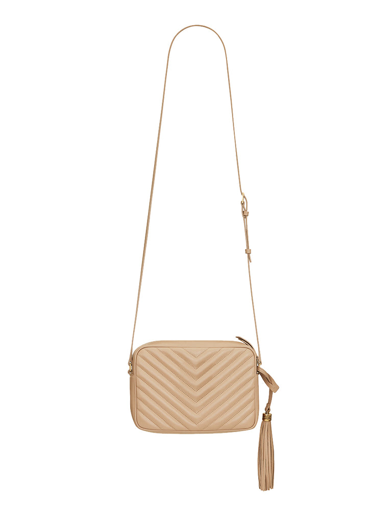 Lou Camera Bag in Quilted Leather Beige – COSETTE